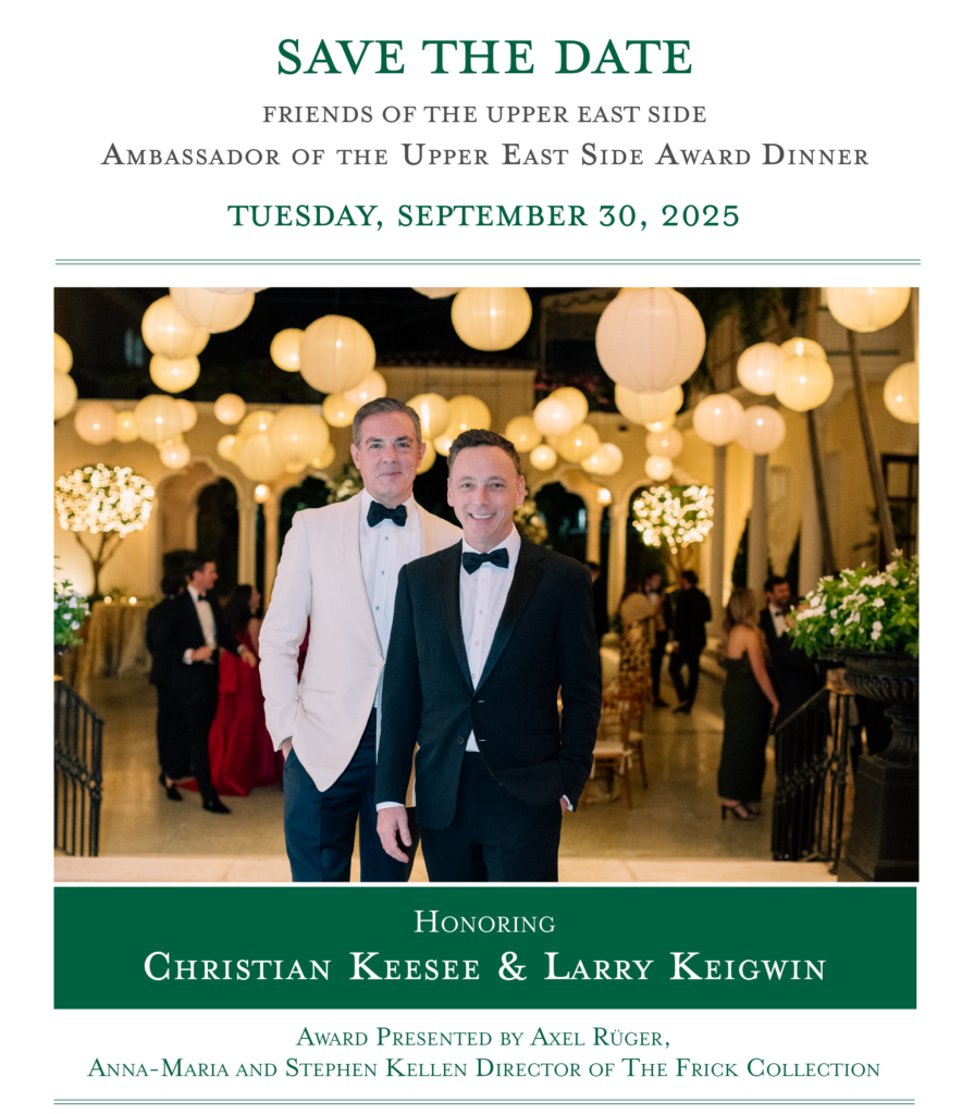 Ambassador of the Upper East Side Award - Friends of the Upper East Side